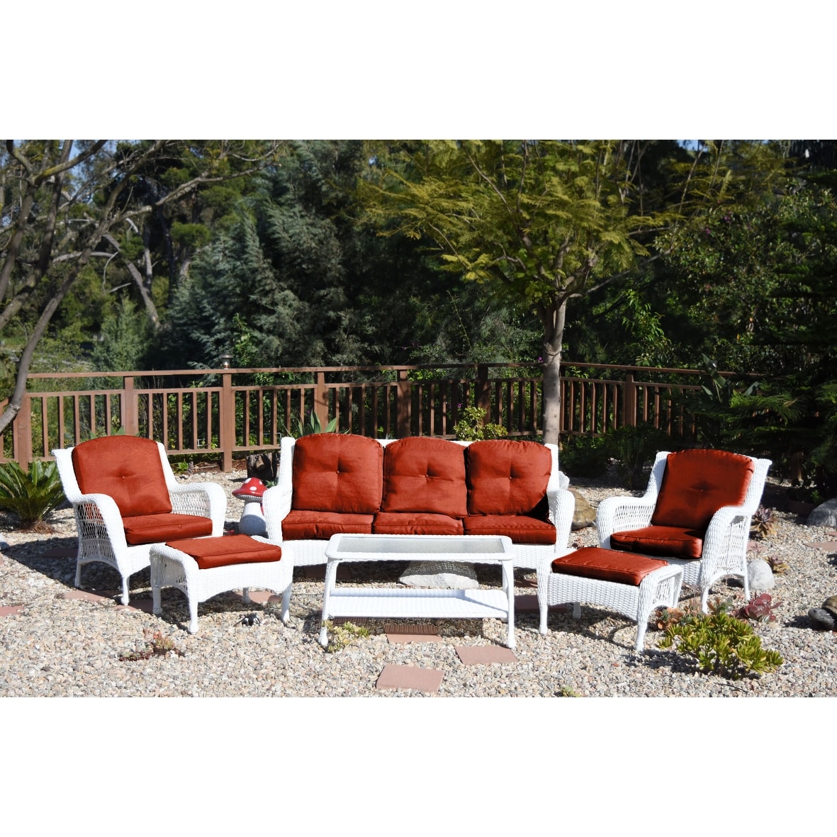 Jeco white wicker chairs store