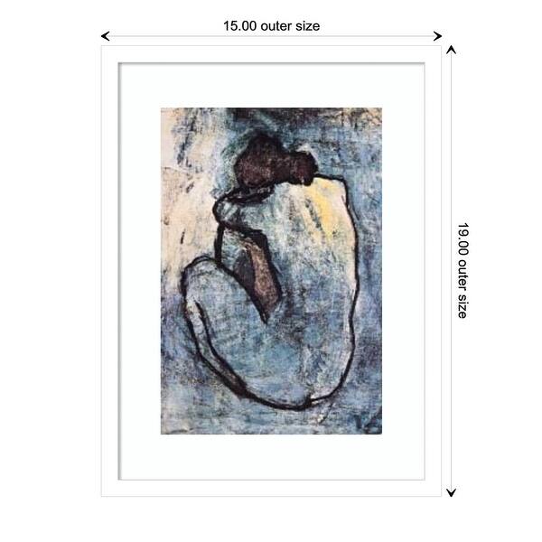 The Blue Nude (Seated Nude) 1902 by Pablo Picasso Framed Wall Art Print ...
