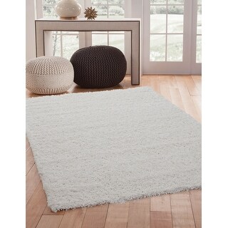 Shag White Area Rug - Bed Bath & Beyond - 42195011
