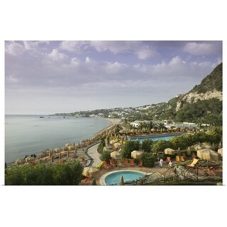 "High angle view of pools near the beach, Forio, Ischia, Naples ...