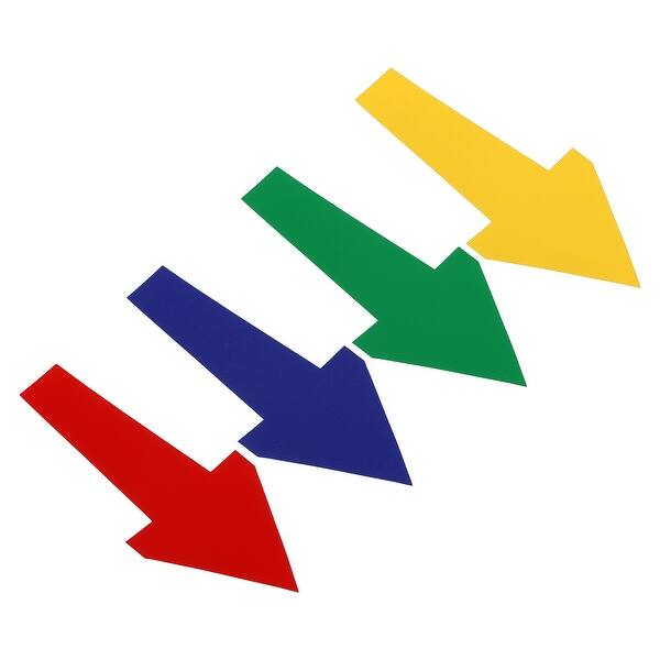 20Pcs 8" x 4" Arrow Sticker, PVC Self Adhesive Arrow Sign, 4 Color ...
