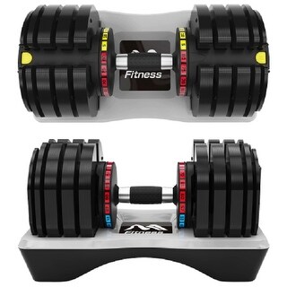 Adjustable Dumbbell - 80lb x2 Dumbbell Set of 2 with Anti-Slip Handle ...