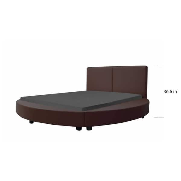Greatime Modern Round Shape Platform Bed - Bed Bath & Beyond - 29621987