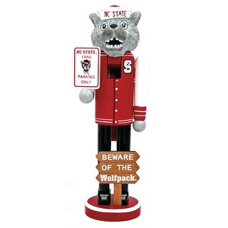 12" North Carolina State Beware of the Wolfpack Nutcracker - Bed Bath ...