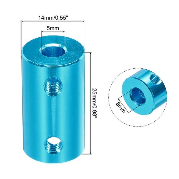 Shaft Coupler Connector Aluminum Alloy for Printers - 5mm to 8mm - Bed ...