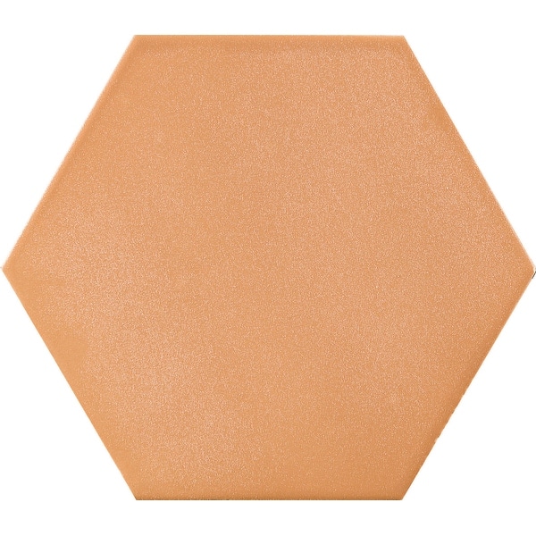Industry Tile 7.8x9 Tribeca Hexagon Orange Porcelain Floor/Wall Tile (9 ...