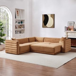 Sardinia Mid-Century Modern Corner Sectional Sofa - Bed Bath & Beyond - 39046394