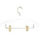 DesignStyles Clear Acrylic Clothes Hangers w/Hanging Clips - 10 Pk ...