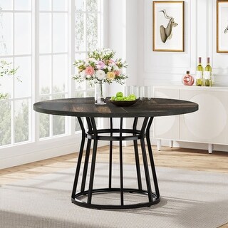 Round Dining Table Circle Kitchen Table for 4 People - N/A - Bed Bath ...
