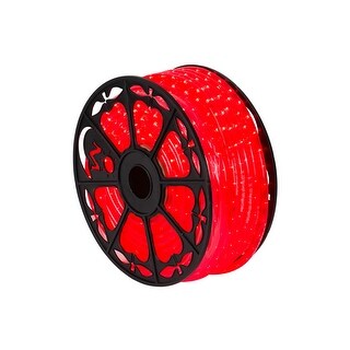Vickerman 150' x .5" Red LED Rope Light Spool, 120 Volt 2-Wire with 1 ...