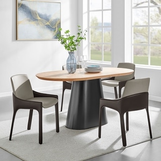 Magnus KD 63" Oval Dining Table, Light Oak - Bed Bath & Beyond - 39048388