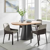 67" Pedestal Dining Table - Oak - On Sale - Bed Bath & Beyond - 38423263