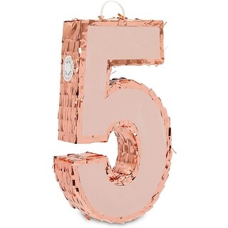 Rose Gold Pinata for 5th Birthday Party, Number 5 (Small) - Bed Bath ...