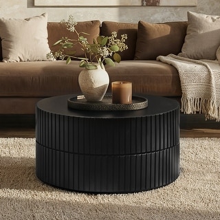 Modern Swivel-Top Coffee Table with Dual Rotating Surfaces by HULALA ...