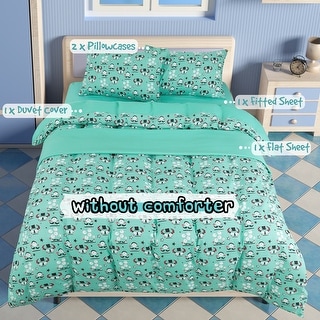 5 Piece Polyester Microfiber Kids Bedding Set Alien Pattern - Bed Bath ...