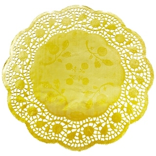 100 Pack 12 Inch Gold Doilies for Weddings and Desserts - Bed Bath ...