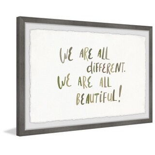 'We Are All Beautiful' Framed Painting Print - Bed Bath & Beyond - 34070325