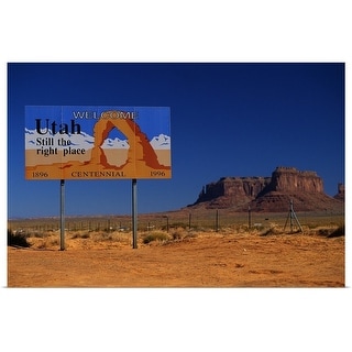 "Utah State Sign UT " Poster Print - Bed Bath & Beyond - 16856270