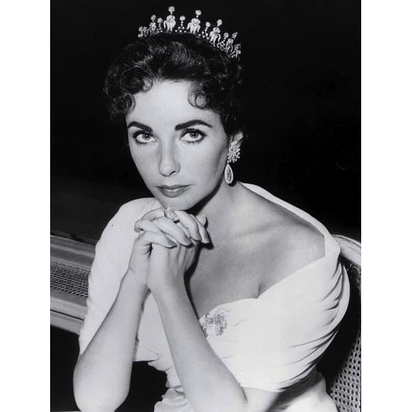 Elizabeth Taylor wearing a tiara Photo Print - Bed Bath & Beyond - 25376772
