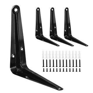 4Pcs 5 x 4 Inch Shelf Bracket Metal L Brackets Floating Shelf Brackets ...