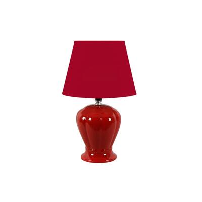 Ceramic Table Lamp With Shade 14.6" (Ruby) - Bed Bath & Beyond - 35660693