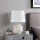 Coastal Seaside Cream Cascade Ceramic Table Lamp - Bed Bath & Beyond ...