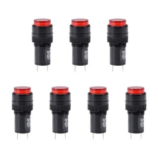 Indicator Lights DC 12V, NXD-212 Red Neon, Flush Panel Mount 12mm 7Pcs ...