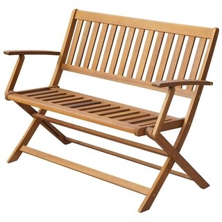 Solid acacia wood terrace bench - Bed Bath & Beyond - 37500163