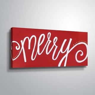 ArtWall Merry Red Gallery Wrapped Canvas - Bed Bath & Beyond - 29158417
