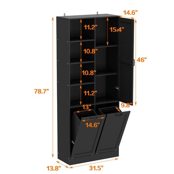 Sleek pantry unit store