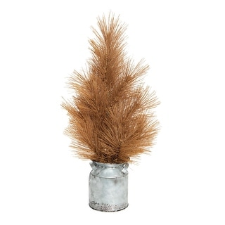 14" Artificial Amber Grass Fall Harvest Autumn Arrangement in Jug - Bed ...