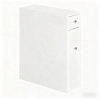 Free Standing Space Saving Narrow Storage Cabinet with Drawers for ...