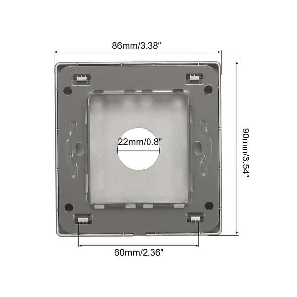 Grommet Wall Plate PC Decoration Wall Panel with 0.8 Inch Cable Through ...