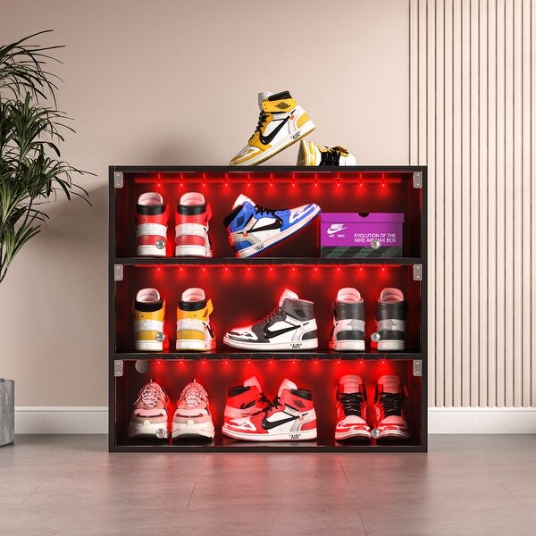 Sneaker display cases shoe box store