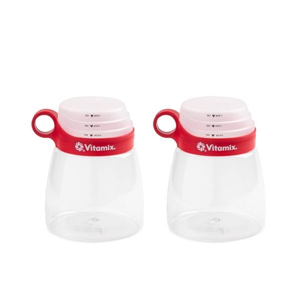 Set of 2 5 Cup Tritan Canisters with Measuring Lids - 5.90" x 4.92 ...