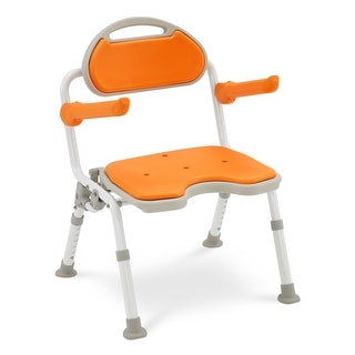 Mcombo Shower Chair with Cutout for Elderly, No Assembly Needed ...
