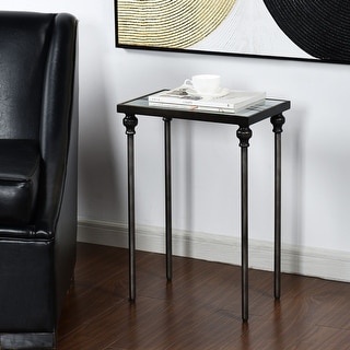 StyleCraft Austin Allen James - Side Table - Petite Iron Frame - Gun ...