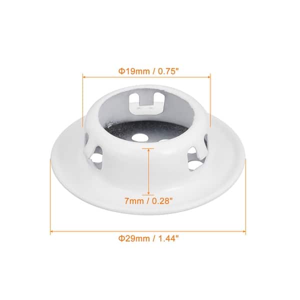 19mm Circular Soffit Vent, 20pcs Stainless Steel Round Air Vents, White ...