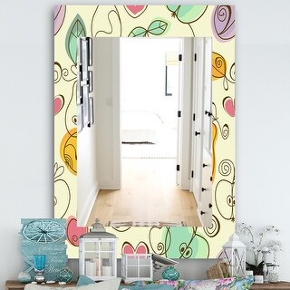 Designart 'Apples Pears & Cherries' Bohemian & Eclectic Mirror - Modern ...
