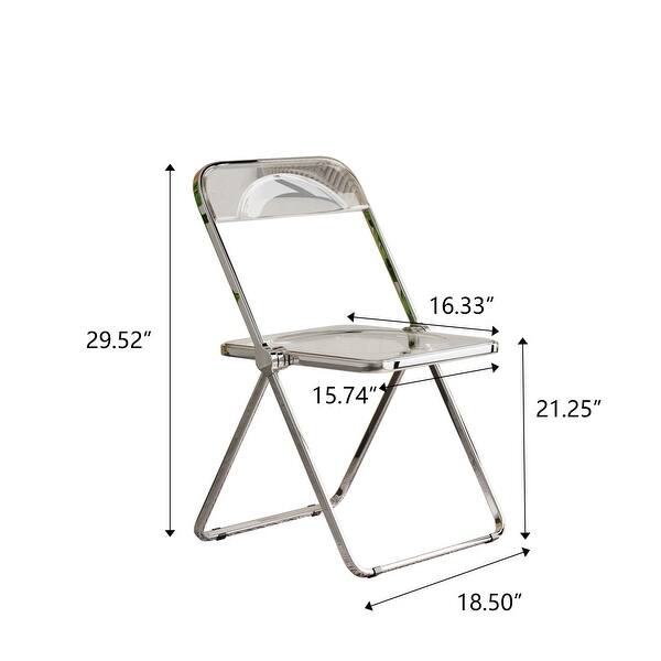 Clear Transparent Folding Chair Chair - Bed Bath & Beyond - 36366782