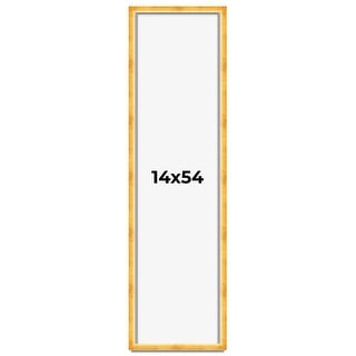 14x54 Shadow Box Frame Gold | 1.625 Inches Deep Real Wood Traditional ...