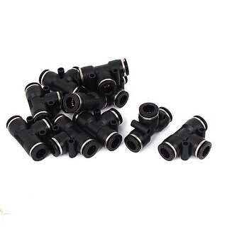 10mm Plastic Pneumatic Air Pipe Fitting Coupler Connector Adapter ...