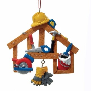 Pack of 12 Construction Tools Hanging Christmas Ornaments 3.75" - Bed ...