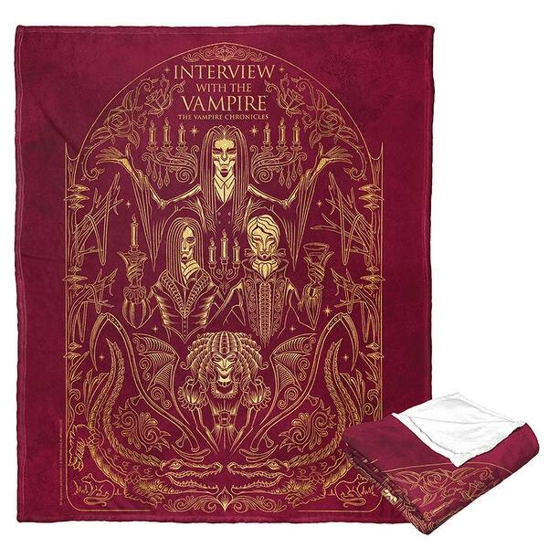 Warner Brothers WB100 Vampire Chronicles Silk Touch Throw Blanket - Bed ...