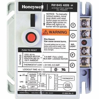 Honeywell International 120V Oil Burner Relay R8184G4009 Unit: EACH ...