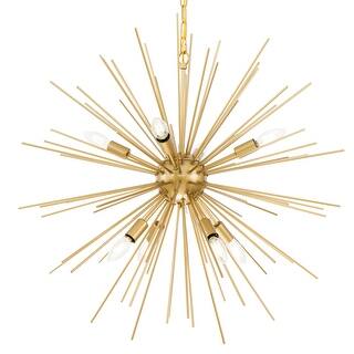 Elegant Lighting Timber 8 Light 30" Brass Sputnik Chandelier - Bed Bath ...