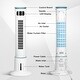 43 in.White 12 Speeds and 3 Modes Settings Standing Low Noise Mist ...