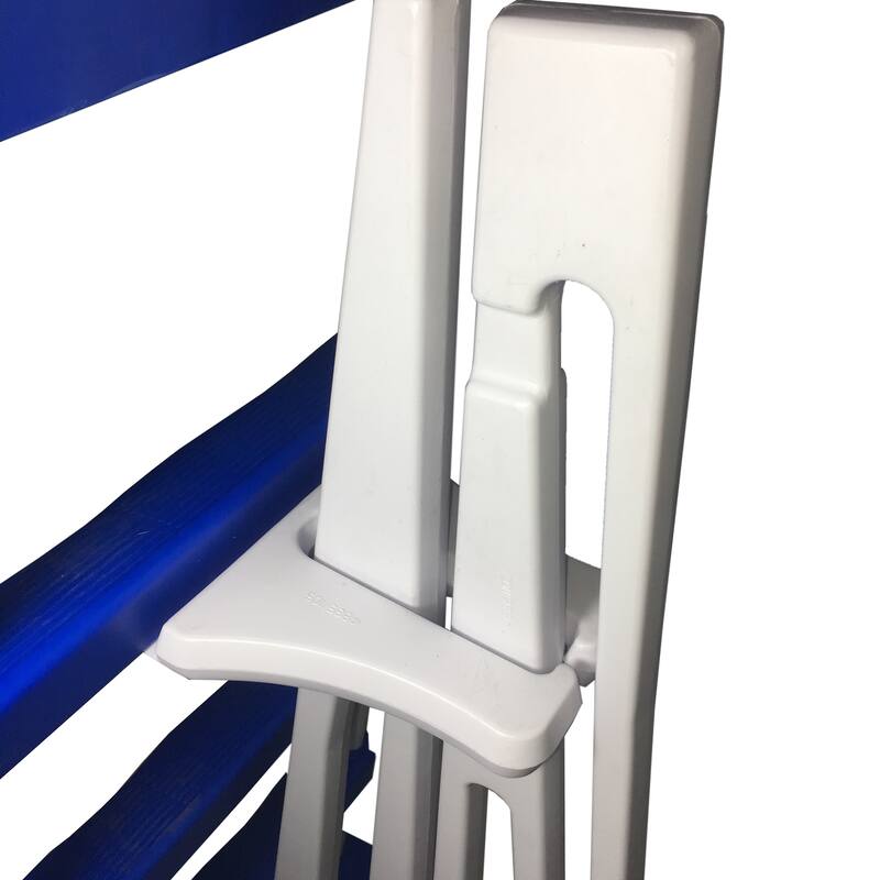 52-in A-Frame Pool Ladder with Safety Barrier and Removable Steps - Bed ...