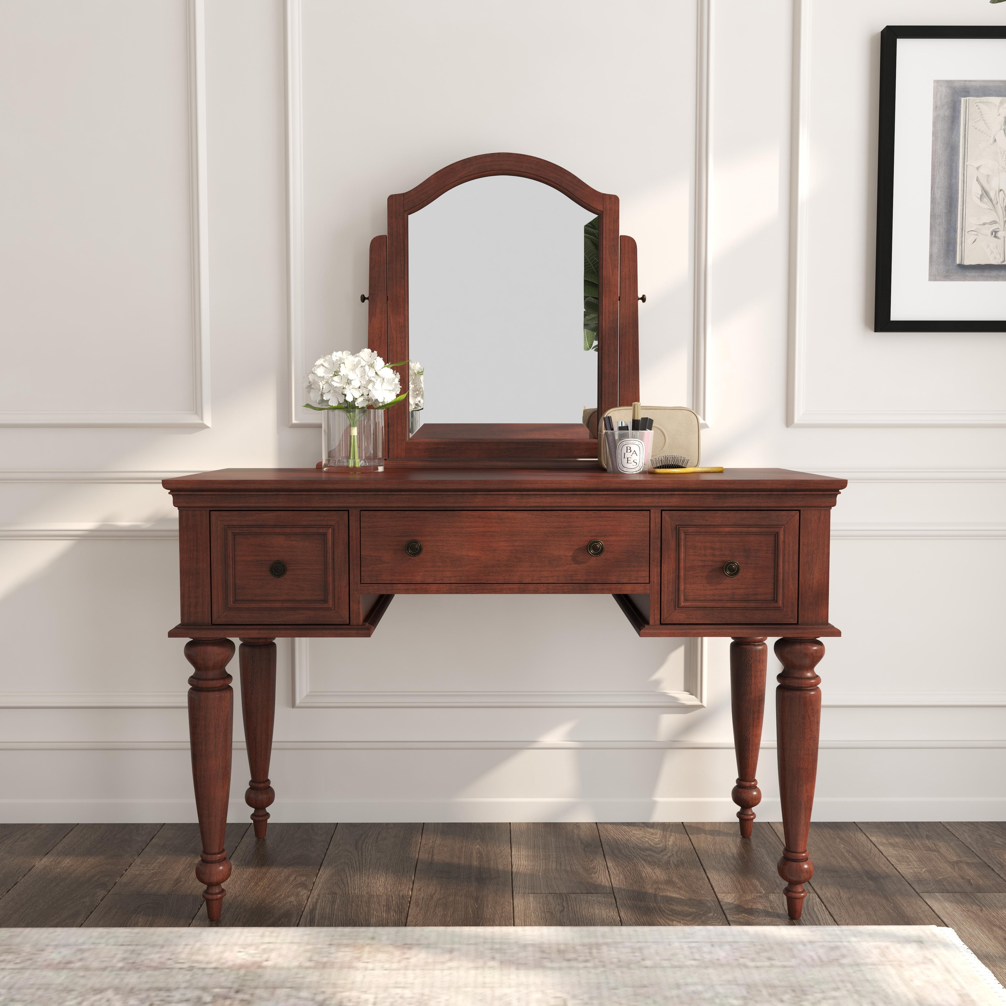 cherry wood dressing table