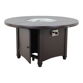 Courtyard Casual Santorini 48" Aluminum Firepit 55000-60000 BTU Output ...